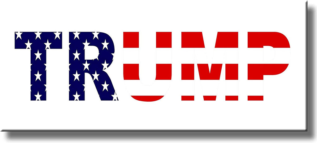 Donald Trump Flag Sign Picture on Stretched Canvas Wall Art Décor, Rea ...
